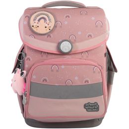 School-Mood Kinder Schulranzen "Timeless Pro"rainbow mit moodie charly clever, Polyester, Rucks&auml;cke