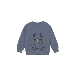 Minymo M&auml;dchen Sweater "Sweater MISweatshirt LS", grau, Gr. 116, Obermaterial: 95% Baumwolle CO. 5% Elasthan EL., Sweatshirts