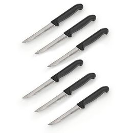 BUDDY'S Allzweckmesser "Buddy Blades", Klingenl&auml;nge 10,5cm, schwarz, Kochmesser, rostfreier Stahl, mit Wellenschliff, f&uuml;r Rechts-/Linksh&auml;nder,