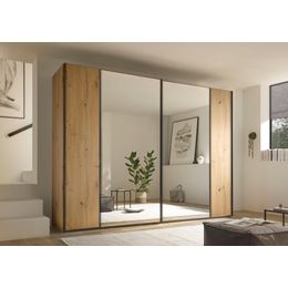 Schwebet&uuml;renschrank STAUD, B:270cm H:222cm T:68cm, braun, Holzwerkstoff, Schr&auml;nke, "Sonett 120 G, Made in Germany", mit vier verschiedenen