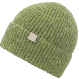 Chillouts Damen Beanie "Heli Hat", gr&uuml;n, Obermaterial: 78% Polyester, 12% Polyamid, 6% Wolle, 4% Elasthan, M&uuml;tzen, aus dickem Material im Rippstrick
