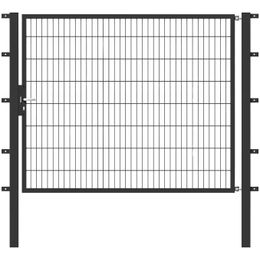 Alberts Zauneinzelt&uuml;r "Flexo", B/H: 200cm x 160cm, grau, Tore, 200 cm Breite, in versch. H&ouml;hen