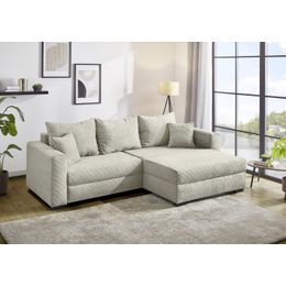 Jockenh&ouml;fer Ecksofa, B:261cm T:90cm, beige, JOCKENH&Ouml;FER GRUPPE, Korpus: 100% Polyester;Kissen: 100% Polyester, Wohnzimmer, Sofas, "Elmau XL L-Form, B: 261cm",