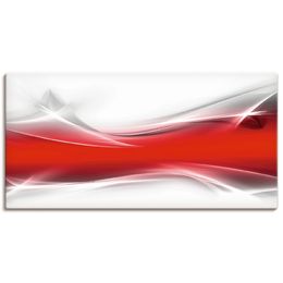 Wandbild Artland, B:100cm H:50cm T:1,8cm, rot, Leinwand, Wohnzimmer, Bilder, "Kreatives Element", als Leinwandbild, Wandaufkleber in verschied. Größen
