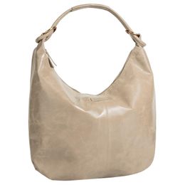 Bruno Banani Damen Shopper, beige, Leder, leicht gl&auml;nzend, unifarben, Taschen, echt Leder