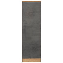 Seitenschrank KOCHSTATION, B:50cm H:165cm T:60cm, grau, K&uuml;che, Schr&auml;nke, "KS-Samos", 50 cm breit