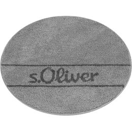Badematte s.Oliver, H:10mm, grau, Polyester, Badematten, "Allie, Badvorleger, Badezimmer Teppich, Duschvorleger", Badteppich, weiche Haptik,