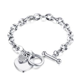 Damen Armband "Strassherz", silber, Collezione Alessandro, Metall, Armb&auml;nder
