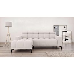 Ecksofa Home Affaire, B:249cm H:111cm T:174cm, beige, 100% Polyester, Wohnzimmer, Sofas, "CAZIE, Designsofa, L-Form, trendige Bubble-Optik", L-Form