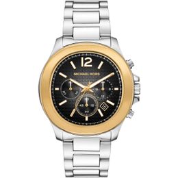 Michael Kors Kinder Chronograph "SAGE", silber, Armbanduhren, Quarzuhr, Armbanduhr, Herrenuhr, Edelstahlarmband, analog, Tag