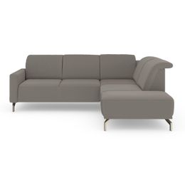 Sit & More Ecksofa SIT & MORE, B:249cm H:84cm T:205cm, braun, Wohnzimmer, Sofas, "Bailando L-Form", wahlweise mit Kopfteilverstellung und Vorziehsitz, motorisch