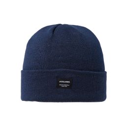 Jack & Jones JACK & JONES Damen Beanie "JACDNA BEANIE NOOS", blau, unifarben, Strick, Materialmix, Mützen