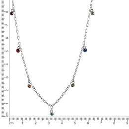 Vivance Damen Collierkettchen "925-Sterling Silber rhodiniert", 42+5cm, Silber 925 (Sterlingsilber), L: 47, wei&szlig;, Silber 925 (Sterlingsilber),