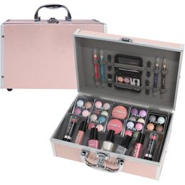 ZMILE COSMETICS Kinder Kosmetik-Koffer "Eye-Catcher", rosa, B:25,5cm H:18,5cm T:9,5cm, Schmink-Sets, mit veganer Formulierung