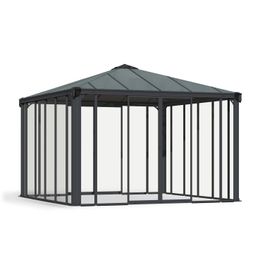 Pavillon, grau, PALRAM - CANOPIA, Pavillons, "Ledro 3600", BxT: 360x360 cm