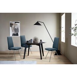 Polsterstuhl stressless, B:57cm H:105cm T:60cm, blau, Microfaser DINAMICA (88% Polyester, 12% Polyurethan), Esszimmer, St&uuml;hle, "Laurel", High Back,