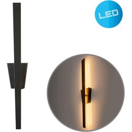 N&auml;ve N&Auml;VE LED Wandleuchte ""TREVOR"", 1, &Oslash; 10cm H: 62cm, 1 Stk., schwarz, Leuchten, schwarz, trapezf&ouml;rmiger Baldachin, inkl. Kippschalter, H&ouml;he 62cm