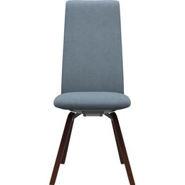 Polsterstuhl stressless, B:49cm H:105cm T:60cm, blau, Microfaser DINAMICA (88% Polyester, 12% Polyurethan), Esszimmer, St&uuml;hle, "Laurel", High Back,