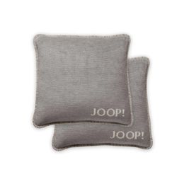 JOOP! Dekokissen JOOP, B:50cm, grau, Obermaterial: 58% Baumwolle CO. 35% Polyacryl PAN. 7% Polyester PES., Dekokissen_Sitzkissen_Kissenh&uuml;llen, "Kissenh&uuml;lle