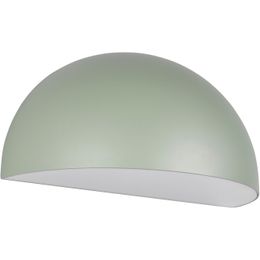 Trio LEUCHTEN Au&szlig;en-Wandleuchte "MAAS, Hauswand Leuchte Downlight kugelf&ouml;rmig Metall Aluminium IP44", 1, H: 14cm, 1 Stk., gr&uuml;n, Leuchten, exkl 1x E27