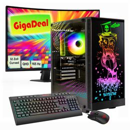 GAMEMAX PC-Komplettsystem "GigaDeal Rockstar 2629 AMD Ryzen 5 7500F RTX 5060Ti 32GB DDR5 1TB SSD", Microsoft Windows 11 Home (64 Bit), 32 GB RAM