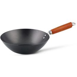 KEN HOM Wok "Classic", Ø 27cm + Höhe 11cm, grau, Pfannen, Ø 27 cm