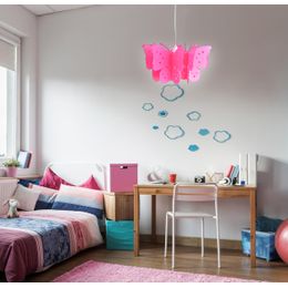 Näve NÄVE Pendelleuchte "Kizi", 1, Ø 46cm H: 100cm, 1 Stk., pink, Kinderzimmer, Leuchten, Hängeleuchte, pink