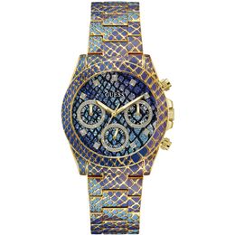 Guess Damen Multifunktionsuhr "SERPENTINA", bunt, Armbanduhren, Quarzuhr, Armbanduhr, Damenuhr, Datum, 12/24-Std.-Anzeige