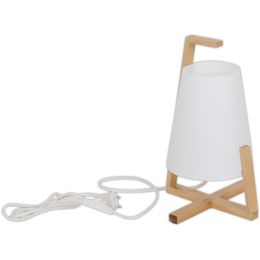 Näve NÄVE Tischleuchte "Shoji", 1, Ø 22cm H: 31cm, weiß, Wohnzimmer, Leuchten, excl.E14 max. 40W,Material: Bambus, Kunststoff,Farbe: weiß, natur