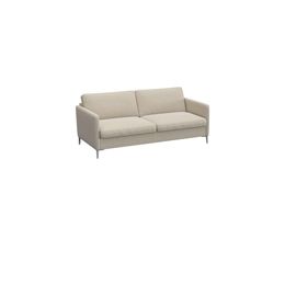 2,5-Sitzer FLEXLUX, B:181cm H:85cm T:92cm, wei&szlig;, 100% Polyester, Sofas, "Fiore, super Sitzkomfort durch Kaltschaum im Sitz", schmale Armlehnen, F&uuml;&szlig;e