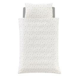 Tr&auml;umeland Babybettw&auml;sche TR&Auml;UMELAND, wei&szlig;, Jersey, Obermaterial: 100% Baumwolle, Bettw&auml;sche, "Zuhause", mit Allover-Print