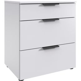Nachtkommode wimex, B:54cm H:70cm T:41cm, weiß, Spanplatte, Sideboards, "Oxford by fresh to go, mit Schubladen, in 2 Größen", Mit Soft-close