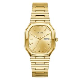 Guess Herren Quarzuhr "OLIVER", gold, Armbanduhren, Armbanduhr, Herrenuhr, Edelstahlarmband, Datum