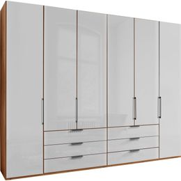 Dreht&uuml;renschrank Wiemann, B:295,3cm H:216cm T:58cm, braun, Floatglas, Holzwerkstoff, Schr&auml;nke, "Monaco", mit Glasfront sowie hochwertige Beschl&auml;ge