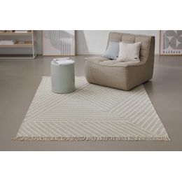 Teppich Wecon Home, B:160cm H:5mm L:230cm, grau, Schurwolle, Wohnzimmer, Teppiche, "Modern Pop", handgewebt, robust, strapazierf&auml;hig, skandinavisch,