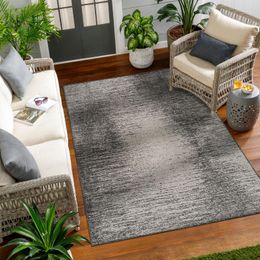 Teppich LIVABLISS, B:160cm H:5mm L:213cm, schwarz, Kunstfaser, Wohnzimmer, Teppiche, "BONG", In- & Outdoorteppich, Wetterfest, Boho-Teppich f&uuml;r