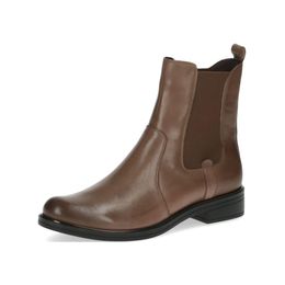 Caprice Damen Stiefelette "Caprice Stiefelette Leder/Textil", Gr. 36taupe, Leder, Textil, Schuhe