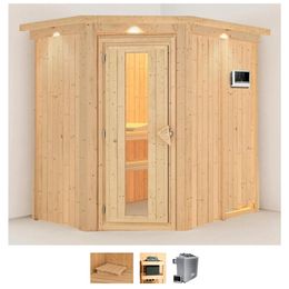 Karibu Sauna "Clara", Saunaofen, externe Steuerung, 9 kW, beige, Saunen, Ofen 9 KW externe Strg easy