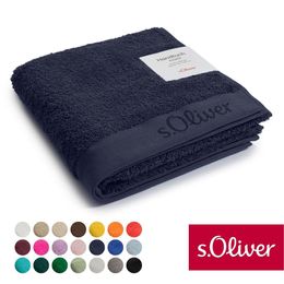 Handtuch s.Oliver, B:50cm L:100cm, blau, Walkfrottier, Obermaterial: 100% Baumwolle, Handtücher, "s.Oliver, Premium Qualität, 600 gr/m², auch als