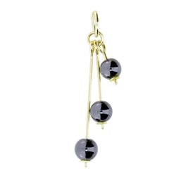 OSTSEE-SCHMUCK Damen Kettenanh&auml;nger "OSTSEE-SCHMUCK Anh&auml;nger Kugel 6 mm H&auml;matit", 40 x 10, Gelbgold 333, 2,6 gwei&szlig;, neutral, Gelbgold 333,