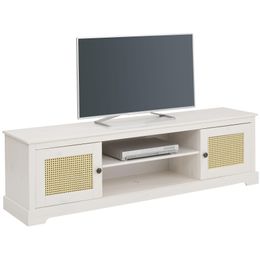 Lowboard Home Affaire, B:175cm H:50cm T:40cm, wei&szlig;, Massivholz, Wohnzimmer, Sideboards, "Linda", Kommode mit Weidet&uuml;renfronten, sch&ouml;nen