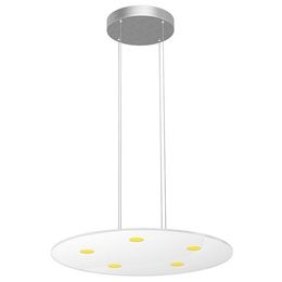 Evotec LED Pendelleuchte "SUN LED", 5, Ø 57cm, 1 Stk., weiß, Leuchten, Touch-Dimmer, Made in Germany, ESG-Sicherheitsglas