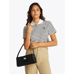 Tommy Jeans Damen Umh&auml;ngetasche "TJW AMERICAN COOL SHOULDER BAG", schwarz, Lederimitat, Taschen, Damen Clutch, Henkeltasche, Mini Bag mit