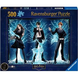 Ravensburger Kinder Puzzle "Harry Potter - Leuchtender Patronus", bunt, B:49cm H:36cm, Puzzles, Made in Germany