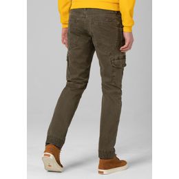 Timezone Herren Cargohose "Regular RogerTZ"gr&uuml;n, Gr. 33, 98% Baumwolle 2% Elastan, Hosen