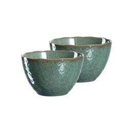 Leonardo Schale "Keramikschalen Matera &oslash; 15.3 cm 2er Set", gr&uuml;n, Sch&uuml;sseln
