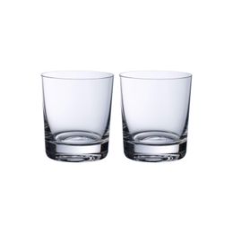 Villeroy & Boch VILLEROY & BOCH Whiskyglas "Wassergläser Purismo Bar 320 ml 2er Set transparent", transparent, Trinkgefäße