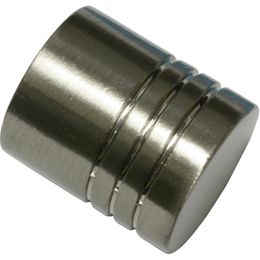Gardinenstangen-Endst&uuml;ck Gardinia, L:2,6cm, silber, Gardinenstangenendst&uuml;cke, "Memphis", Serie Einzelprogramm Memphis &Oslash; 16 mm