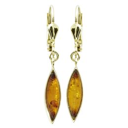 OSTSEE-SCHMUCK Damen Paar Ohrh&auml;nger "- Caja - Gold 333/000 - Bernstein", Gelbgold 333, gold, Gelbgold 333, Ohrringe