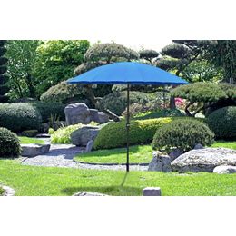 Sonnenschirm Garden Pleasure, blau, Bezug: 100% Polyester, Terasse, Standschirme, mit 24 Streben, blau